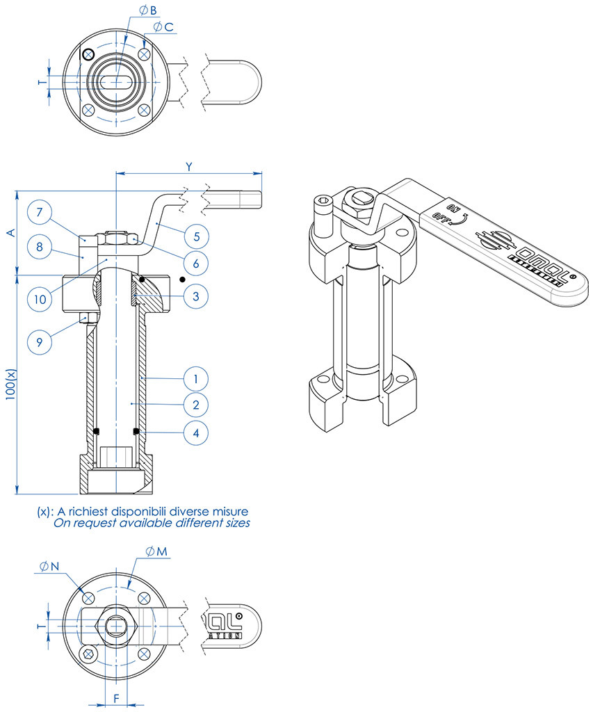 Thor Split Body Stainless Steel Ball Valve Pn 16 40 Ansi 150 300