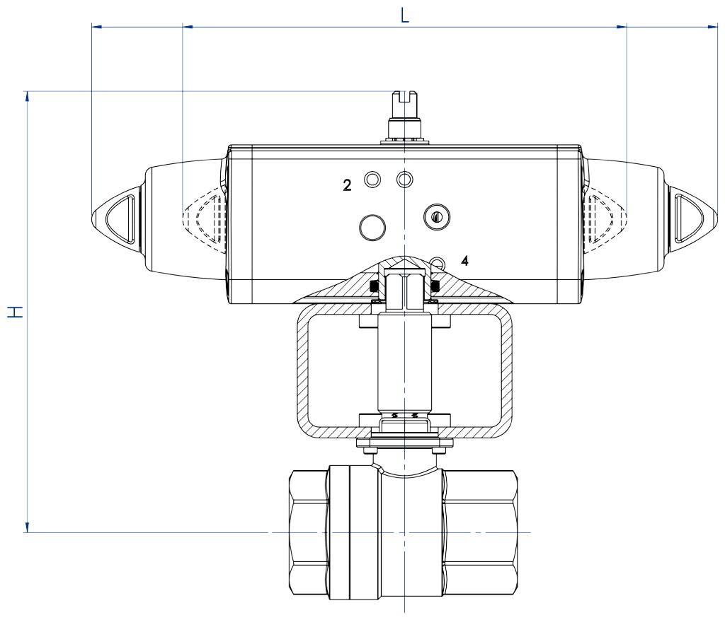 Compare of Item 400-401 stainless steel ball valves