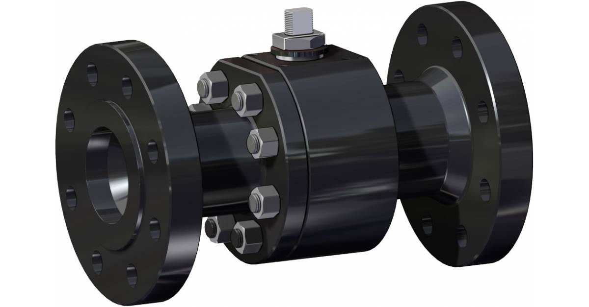 THOR Split Body ANSI 600 reduced bore carbon steel ball valve