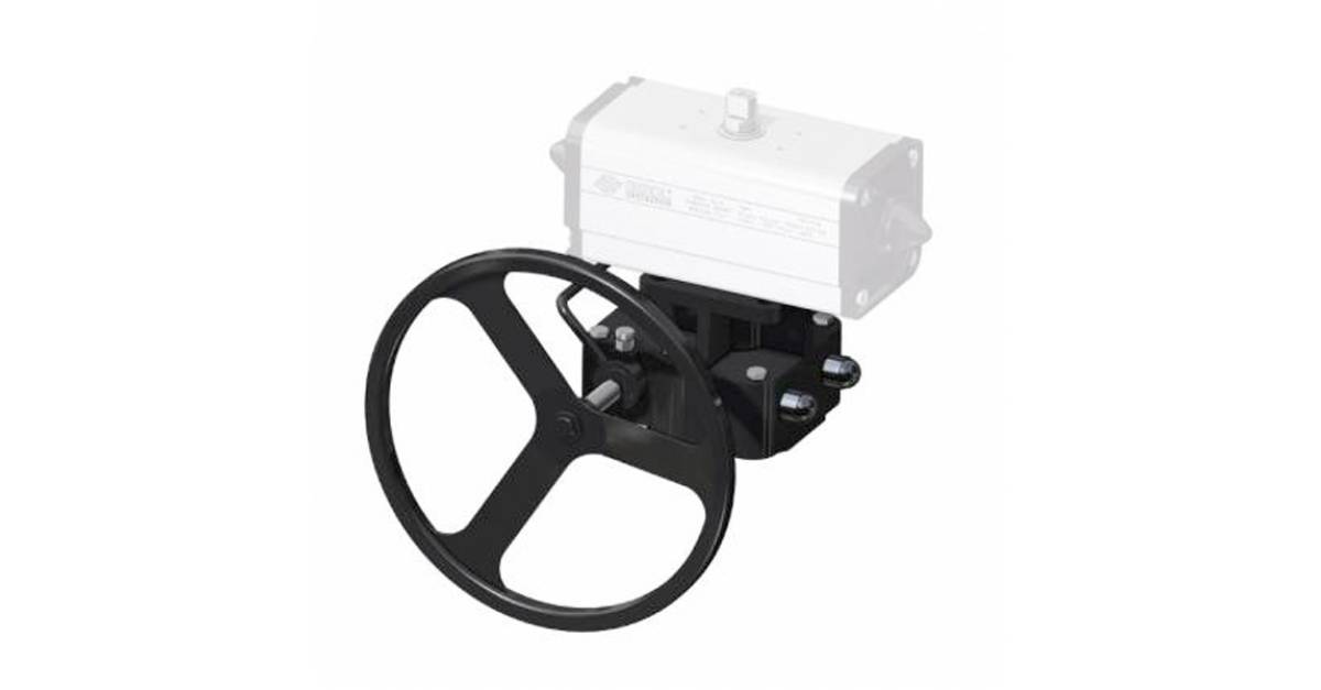 Aluminium manual handwheel gear box with declutchable up