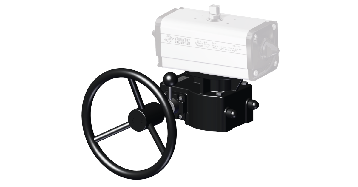 Cast iron manual handwheel gear box with declutchable