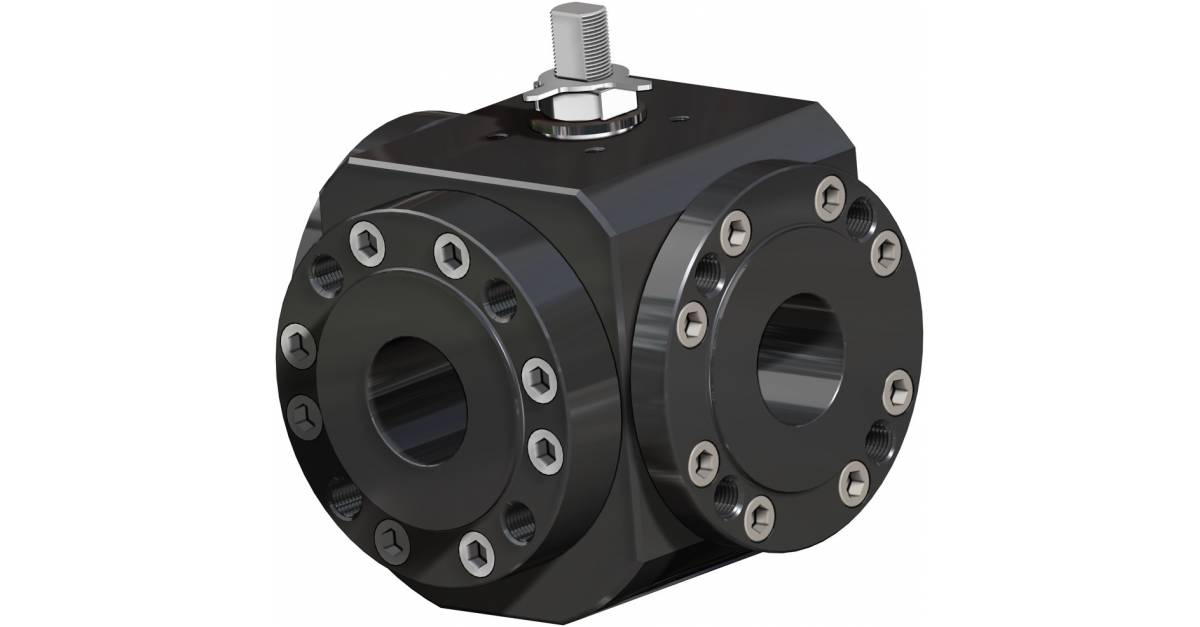 MAGNUM Split Wafer 3 ways 4 seals PN 16-40 ANSI 150 carbon steel ball valve